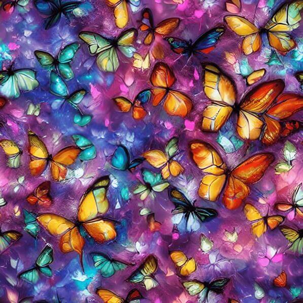 Download Colorful Butterfly Pattern Canvas Art Print Patterns Online ...
