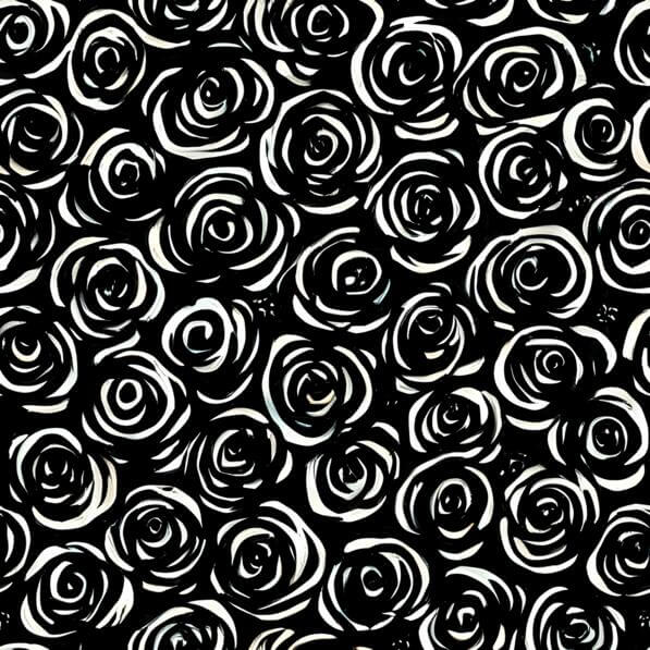 Download Seamless Black and White Rose Swirl Pattern Patterns Online ...