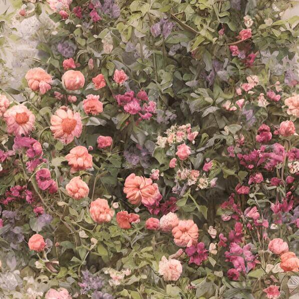 Download Wall of Blooming Flowers in Various Colors Patterns Online ...