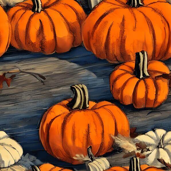 Download Fall Pumpkin Pattern on Wooden Planks Patterns Online ...