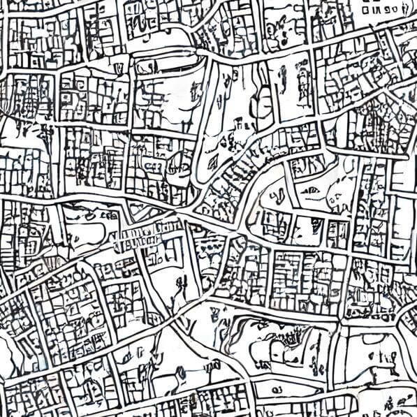 Download Vintage Hand Drawn Map of London with Street Names Patterns ...