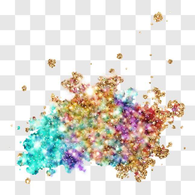 Download Colorful Glitter Rainbow Splash Background PNGs Online ...