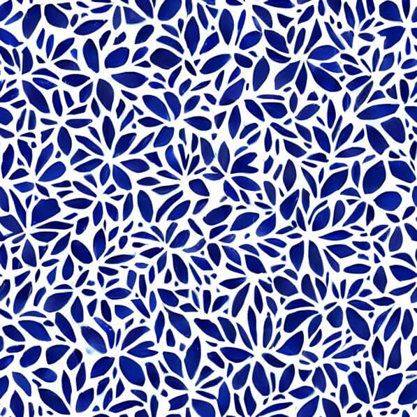 Download Blue and White Leaves Seamless Pattern for Home or Office ...