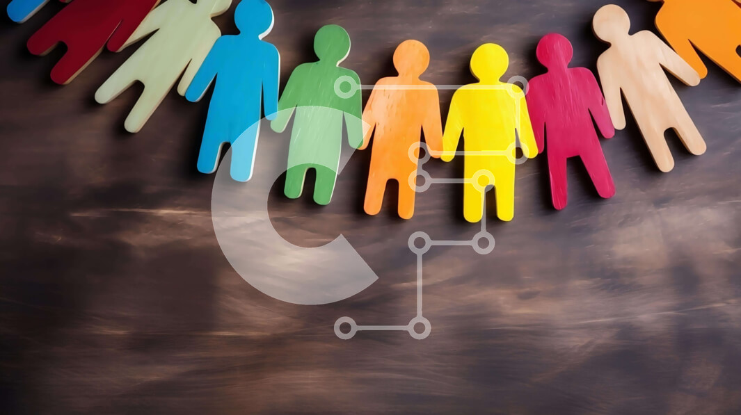 Download Colorful Paper Cutouts in the Shape of People Stockphotos ...