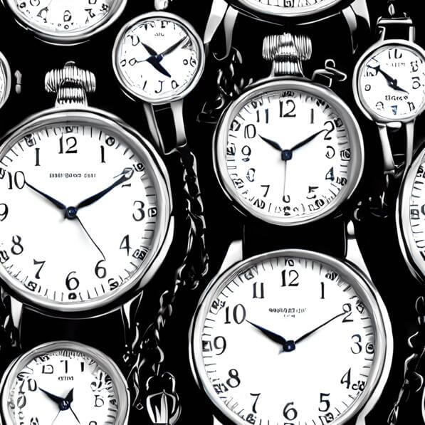 Download Collection of Pocket Watches on Black Background Patterns ...