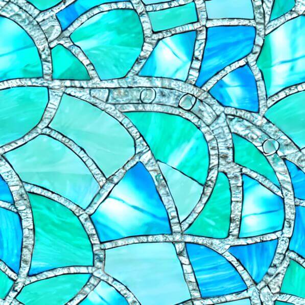 Download Close-up of Blue and White Stained Glass Pattern Patterns ...