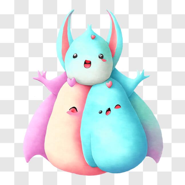 Download Cute Cartoon Characters Hugging Each Other PNGs Online ...