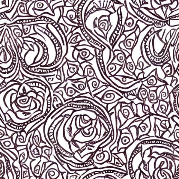 Download Black and White Swirls and Dots Seamless Pattern Patterns ...