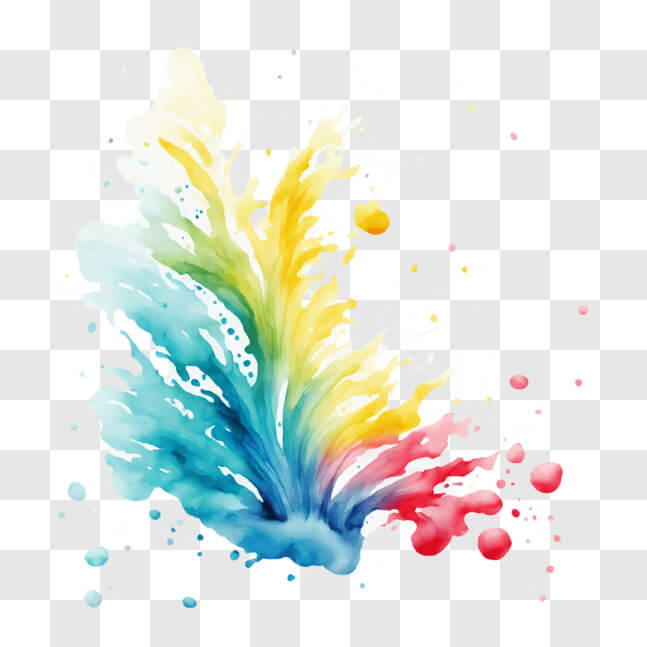 Download Colorful Paint Splash Illustration PNGs Online - Creative Fabrica
