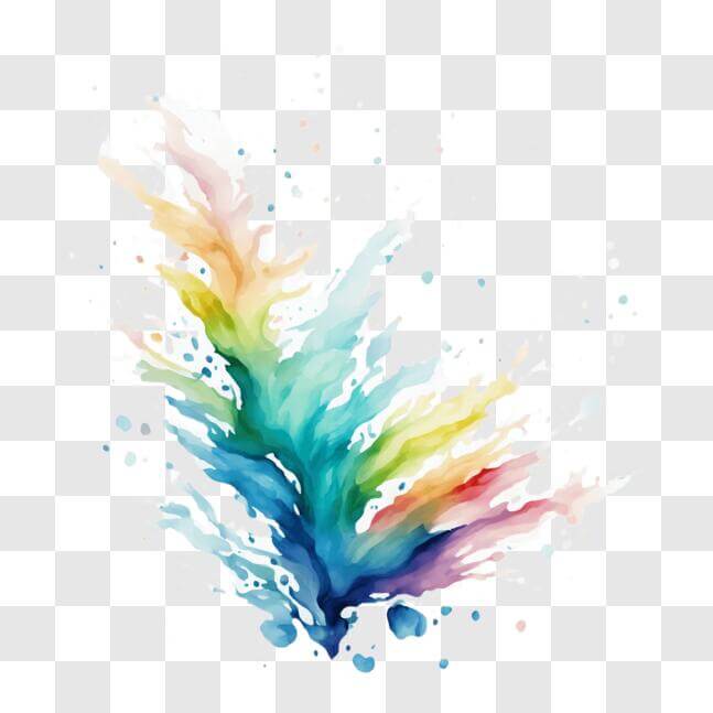 Download Colorful Splash of Water Abstract Painting PNGs Online ...