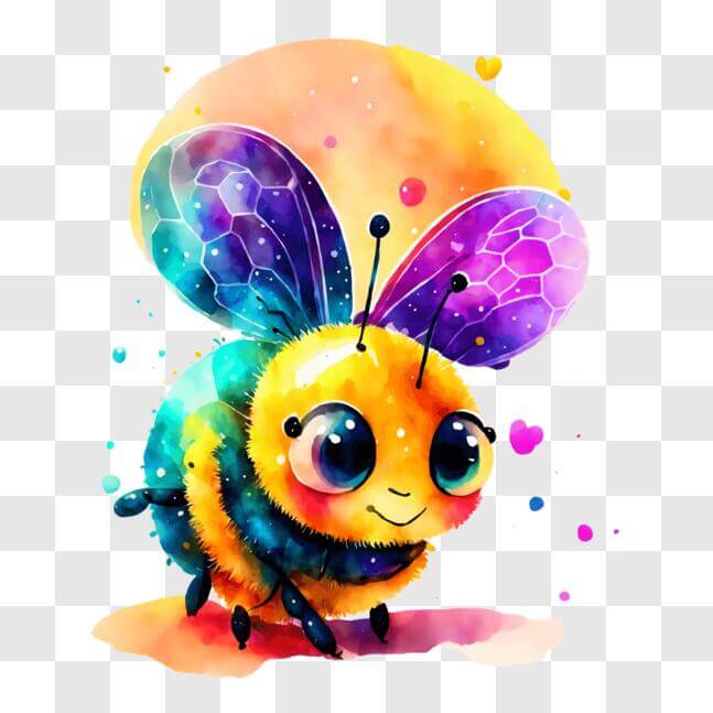 Descarga Abeja Colorida Volando Lejos del Sol PNGs En Línea - Creative ...