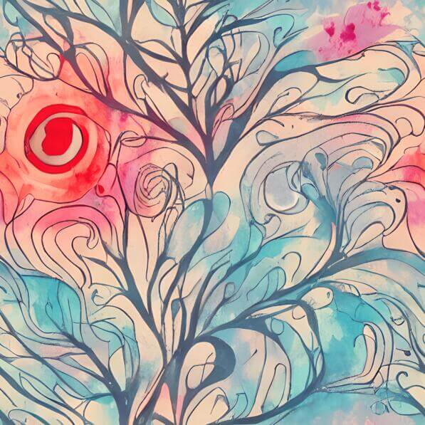 Download Colorful Abstract Tree Painting Patterns Online - Creative Fabrica