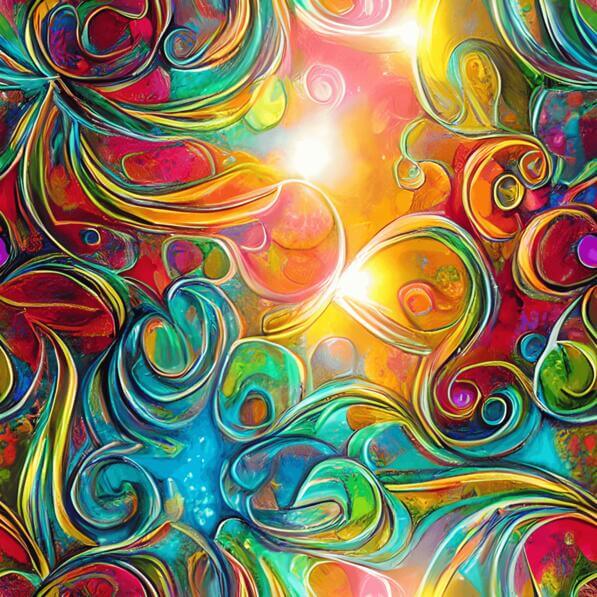 Download Colorful Abstract Design with Swirls and Bright Colors ...