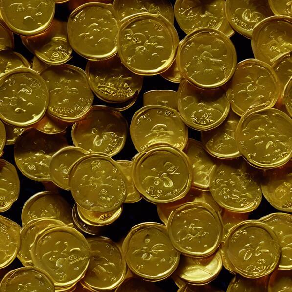 Download Pile of Gold Coins in Various Shapes and Sizes Patterns Online ...