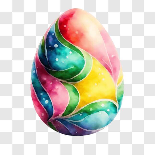 Download Colorful Decorated Easter Egg PNGs Online - Creative Fabrica