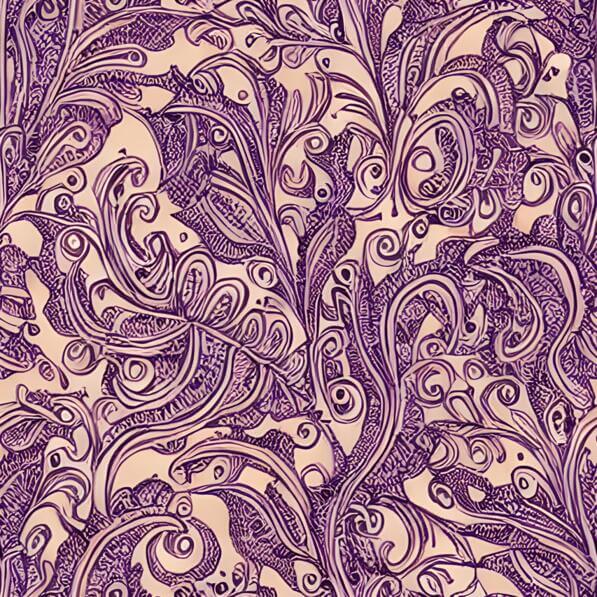 Download Purple and Beige Seamless Swirl Pattern for Wallpaper or ...