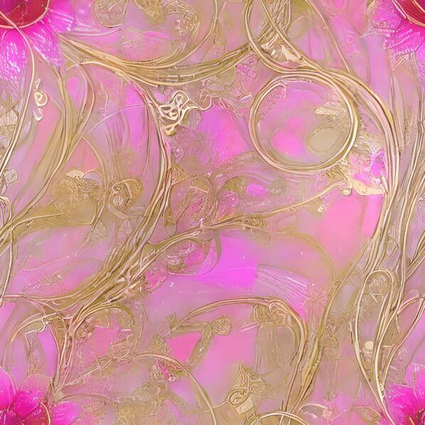 Download Abstract Pink and Gold Floral Pattern Patterns Online ...