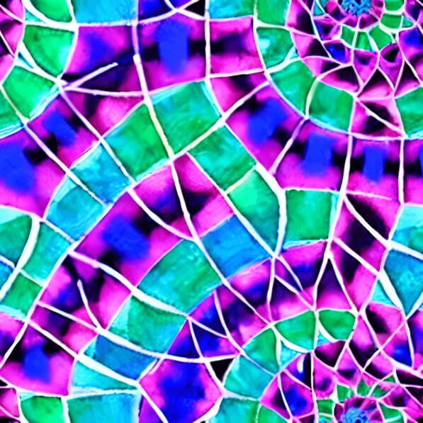 Download Abstract Mosaic Tiled Pattern In Blue Purple And Green