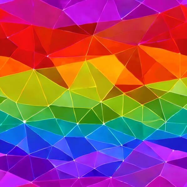 Download Abstract Rainbow-colored Polygonal Pattern Patterns Online ...