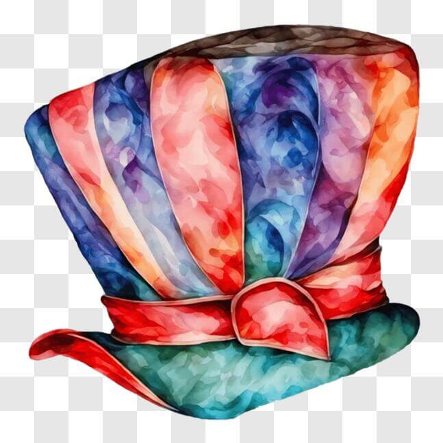 Download Colorful Top Hat for Alice in Wonderland Character PNG Online ...
