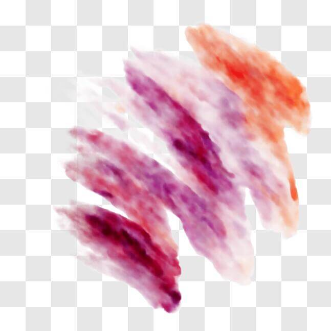 Download Watercolor Painting of Red, Pink, and Purple Paint Strokes ...