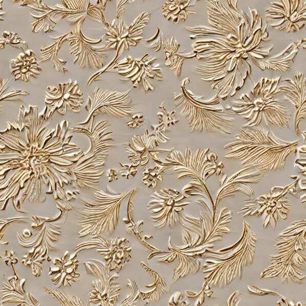 Download Seamless Gold Floral Pattern in Interior Design Patterns ...