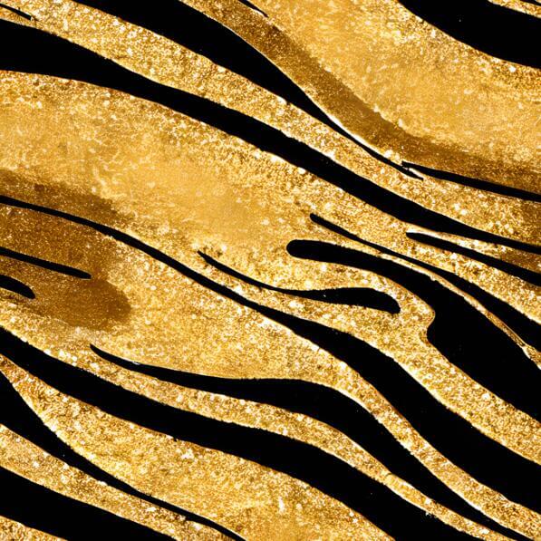 Download Gold Tiger Print Wallpaper with Black Stripes Patterns Online ...