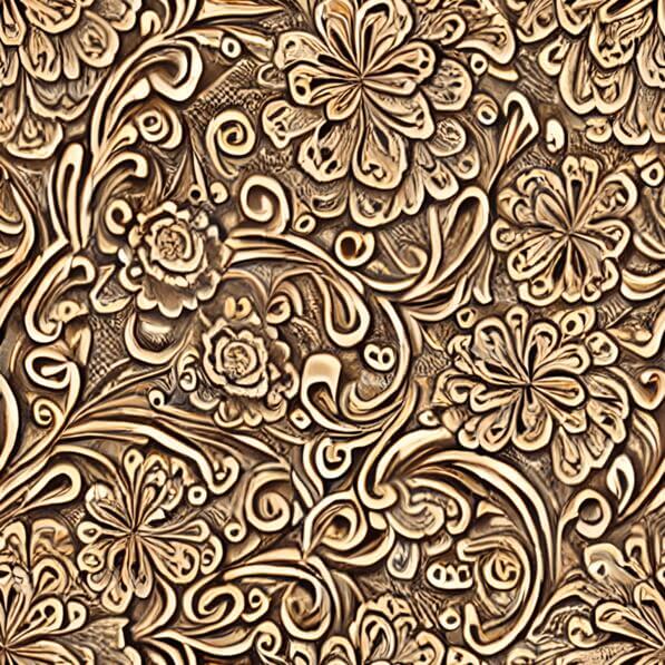 Download Seamless Brown and Gold Floral Pattern Patterns Online ...