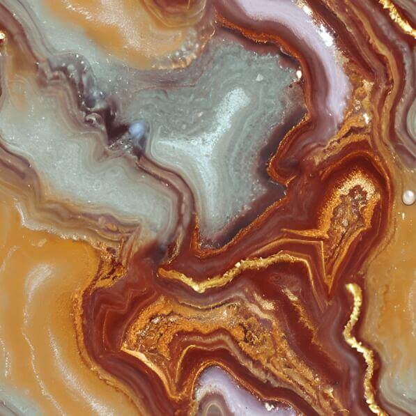 Télécharger Gros plan d'une agate colorée avec des tourbillons rouges ...