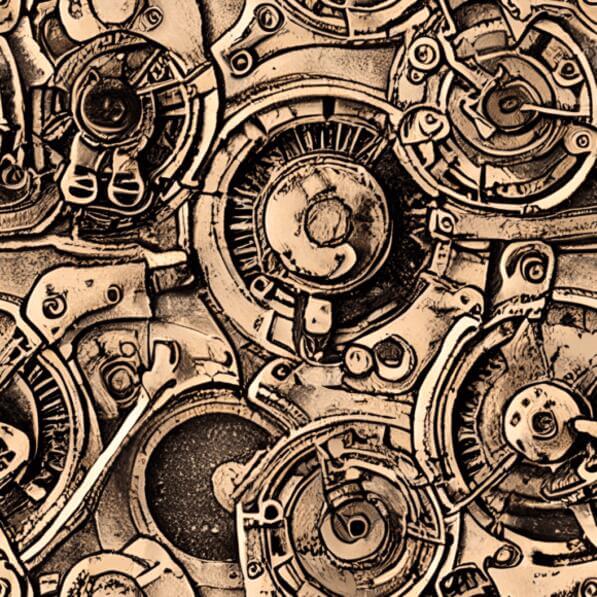 Download Abstract Seamless Pattern of Gears and Mechanical Parts ...