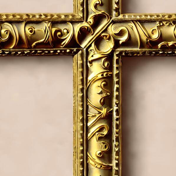 Download Ornate Gold Cross on Beige Background Patterns Online ...