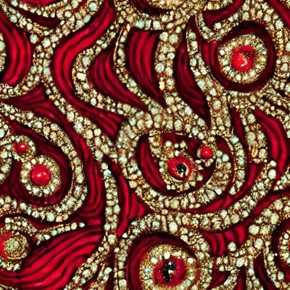 Download Red and Gold Swirls and Diamonds Fabric Patterns Online ...