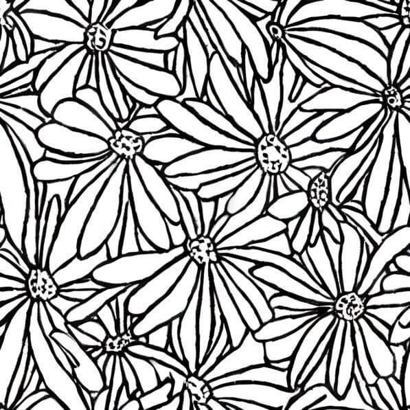 Download Black and White Daisy Seamless Pattern Patterns Online ...