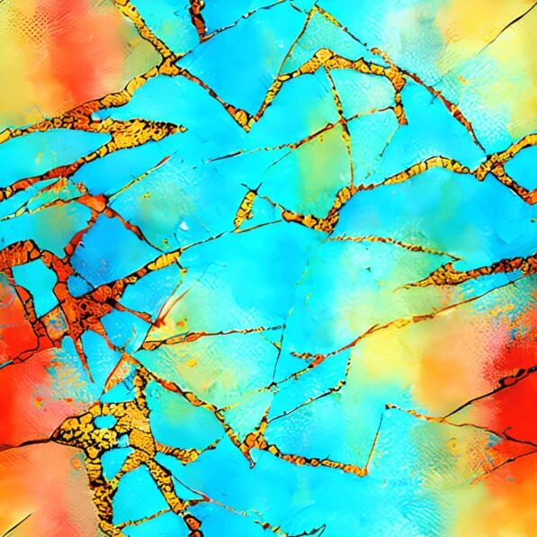 Download Colorful Abstract Painting with Broken Glass Patterns Online ...