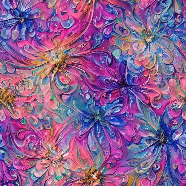 Download Colorful Floral Abstract Painting for Interior Decor Patterns ...