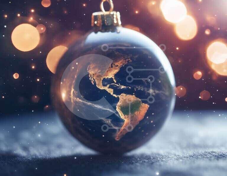 Commemorative Globe Ornament - Perfect Gift for Earth Lovers stock ...