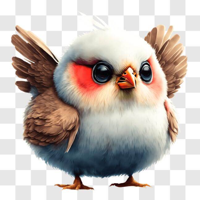 Download Small Bird with Spread Wings PNGs Online - Creative Fabrica