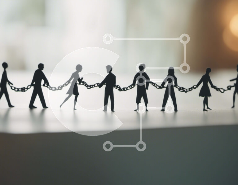 Download Unity and Solidarity: Silhouette of People Holding Hands and ...