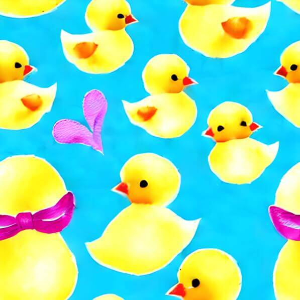 Download Cute Yellow Rubber Duck Pattern Patterns Online Creative Fabrica