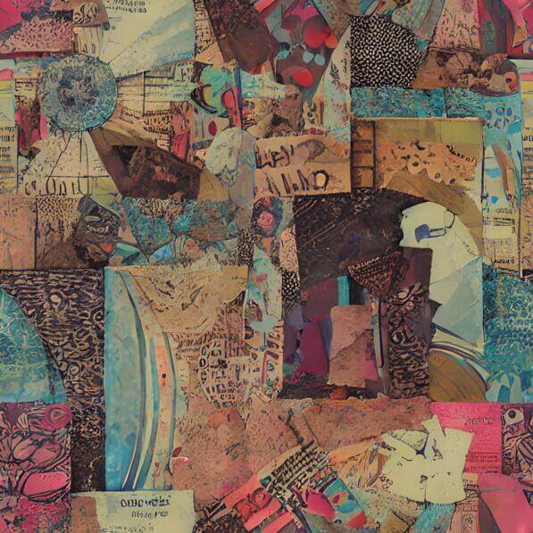 Download Colorful Collage of Papers and Objects Patterns Online ...