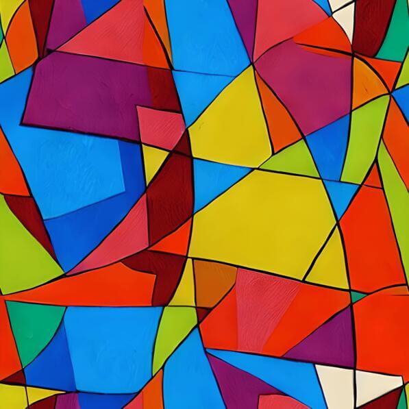 Download Colorful Abstract Painting with Various Shapes and Colors ...