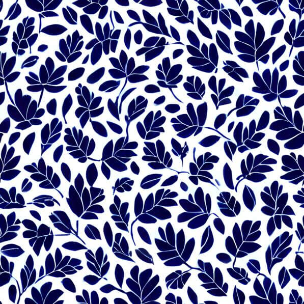 Download Seamless Blue and White Leaf Pattern for Decorative Purposes Patterns Online - Creative ...