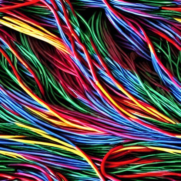 Download Colorful Wires Close-Up Patterns Online - Creative Fabrica