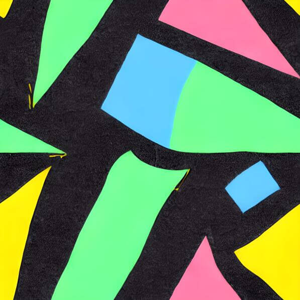 Download Colorful Abstract Painting with Geometric Shapes Patterns ...