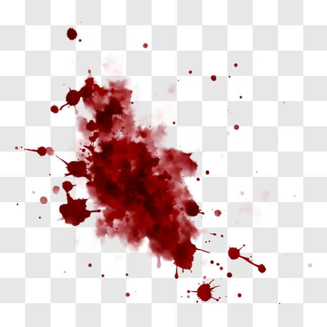 Download Abstract Red Blood Splash on Black Background PNGs Online ...