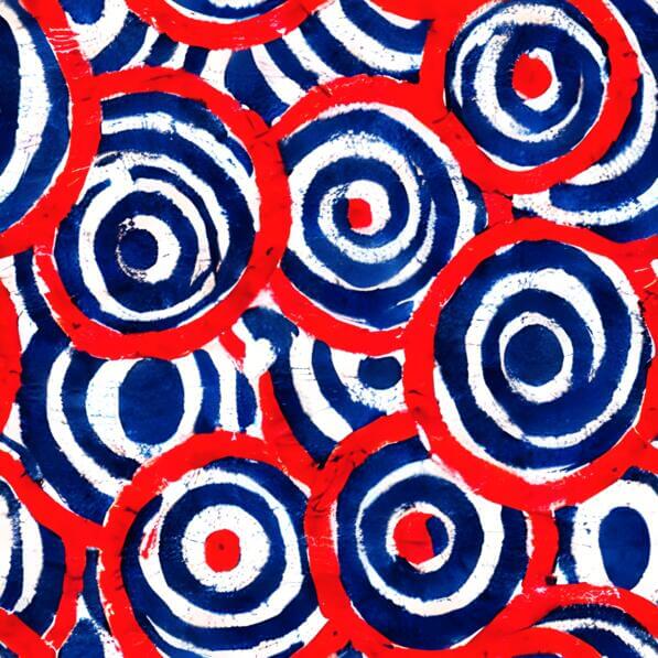 Download Abstract Pattern with Circular Shapes in Red, White, and Blue ...