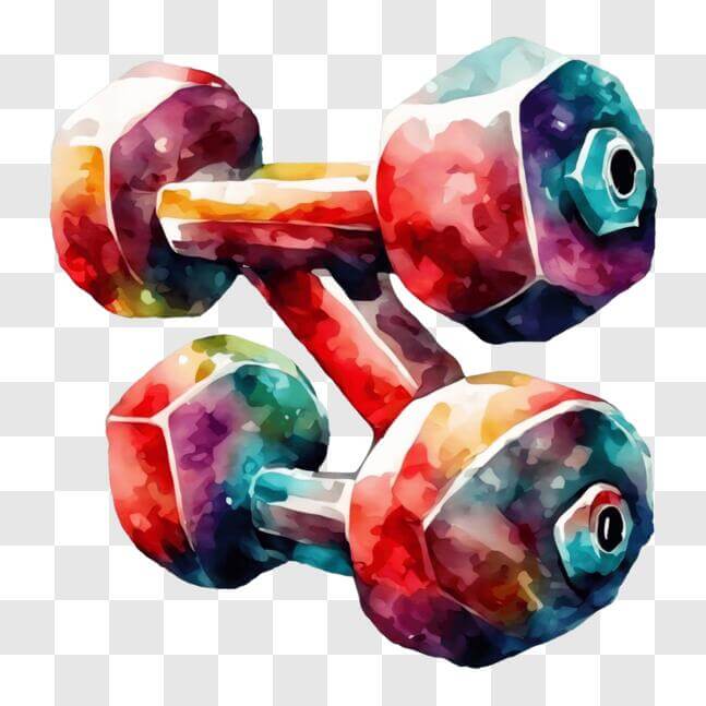 Download Abstract Dumbbells for Weightlifting and Exercise PNGs Online ...