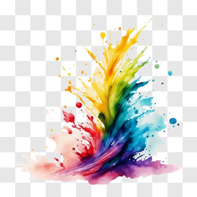 Download Colorful Splash of Paint - Abstract Art PNGs Online - Creative ...