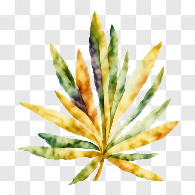 Download Colorful Marijuana Leaf for Ornamental or Decorative Use PNGs ...