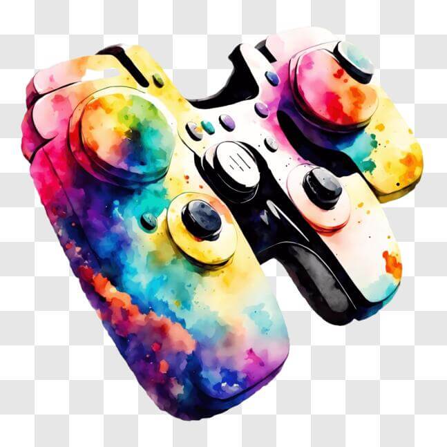 Download Colorful Gaming Controller for Video Games PNGs Online ...